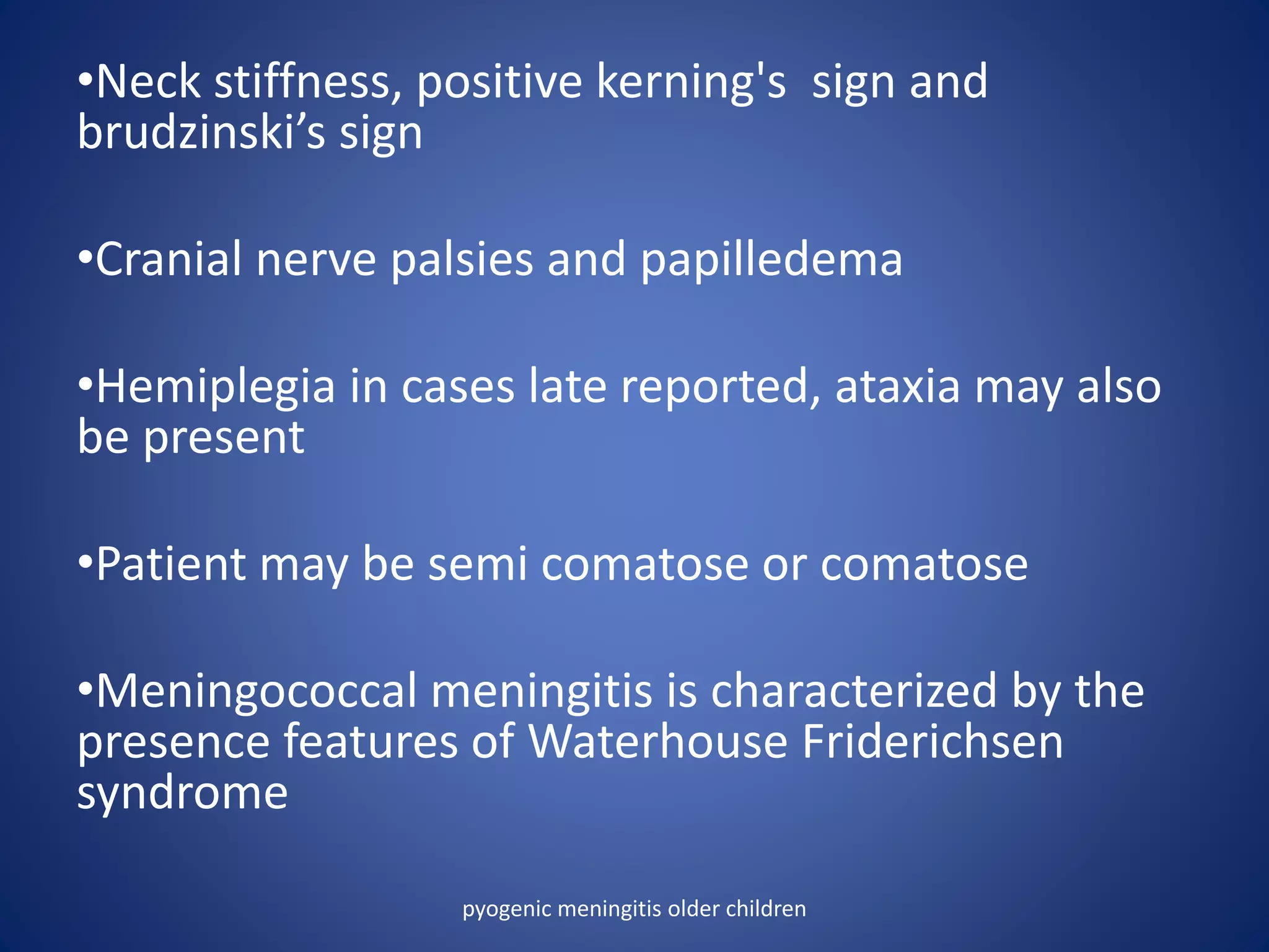 pyogenic meningitis | PPTX