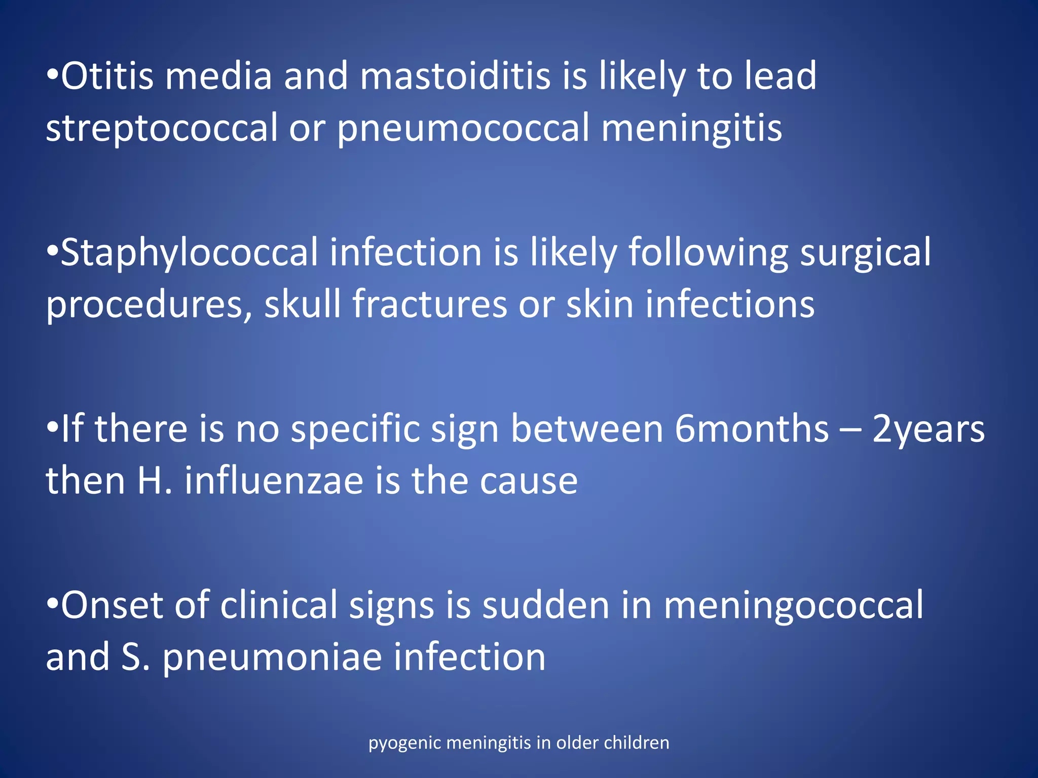 pyogenic meningitis | PPTX
