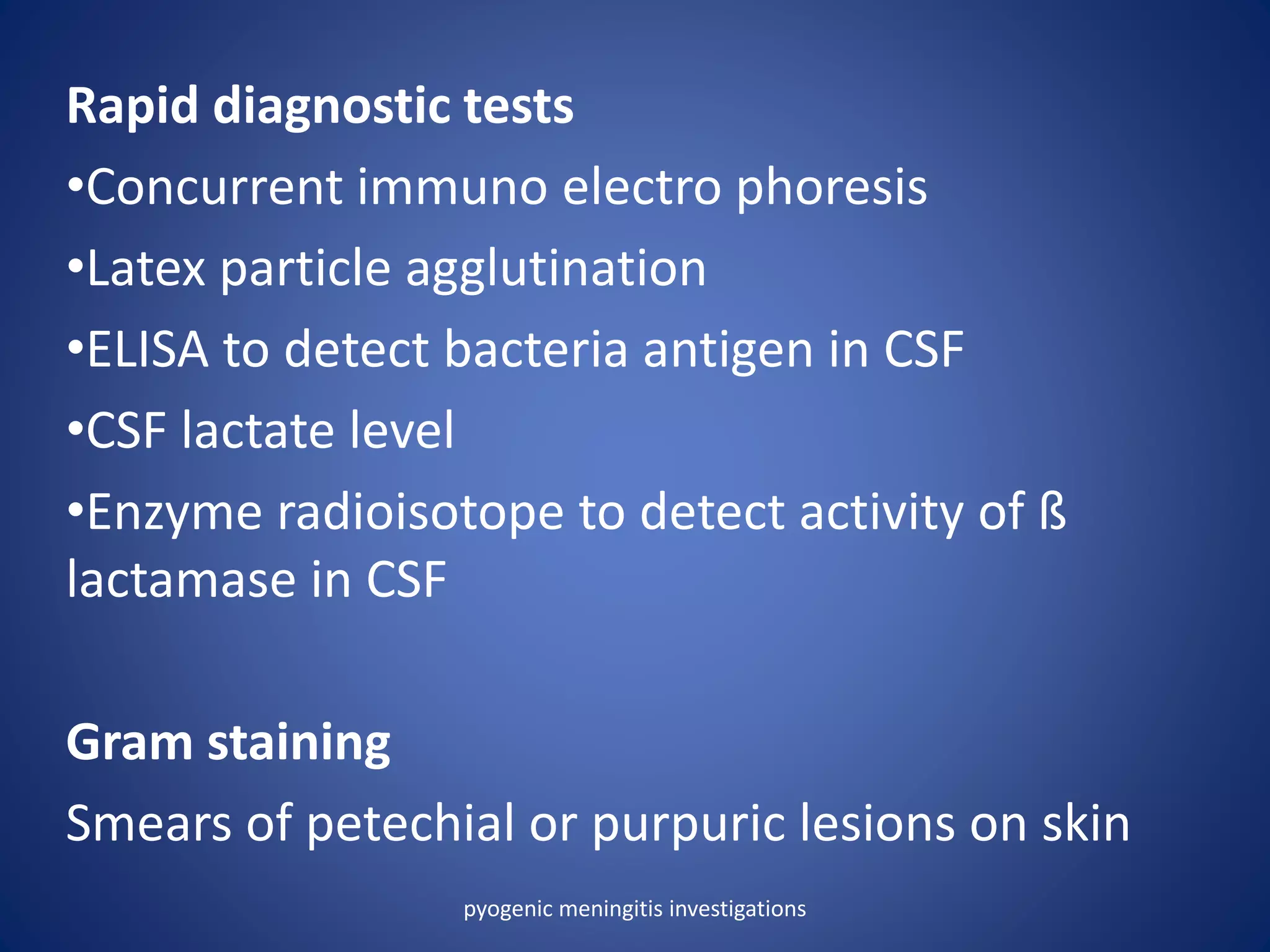pyogenic meningitis | PPTX