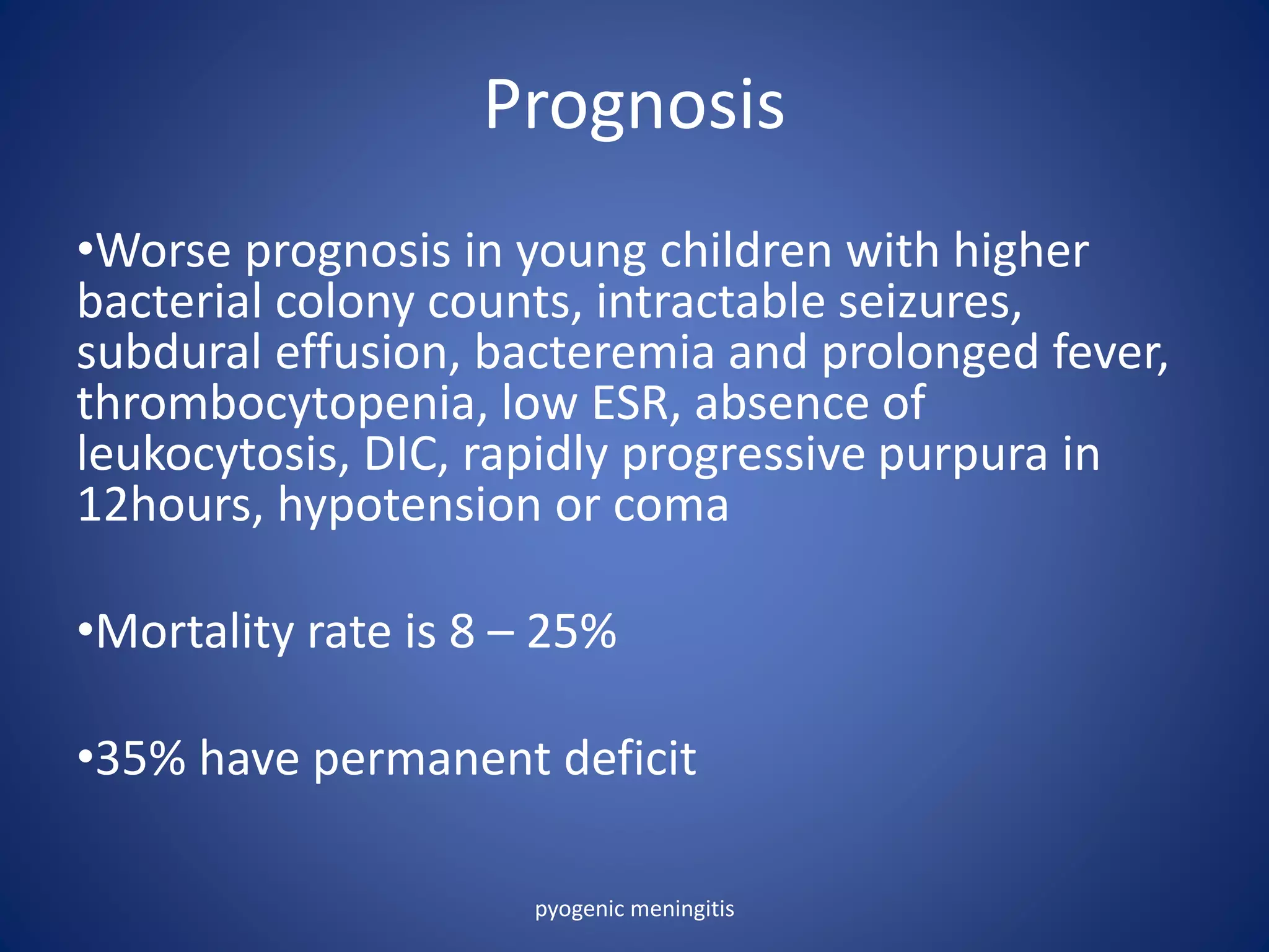 pyogenic meningitis | PPTX
