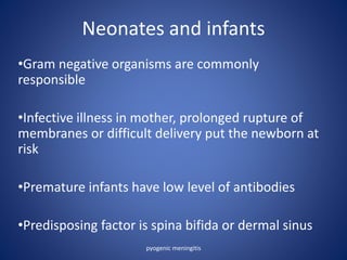 pyogenic meningitis | PPTX