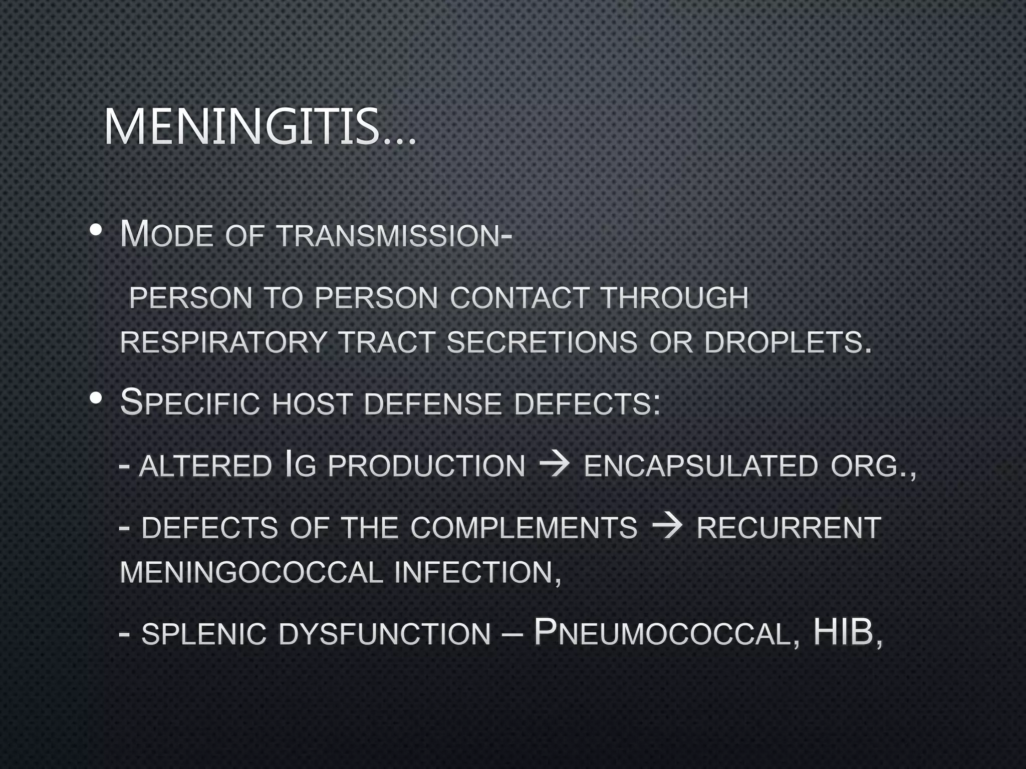 Pyogenic meningitis | PPT