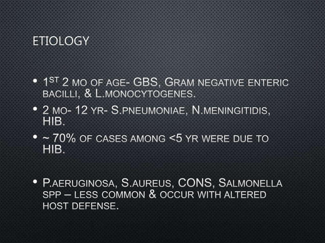 Pyogenic meningitis | PPT