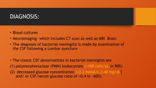 PYOGENIC MENINGITIS- CLINICAL FEATURES AND MANAGEMENT | PPTX