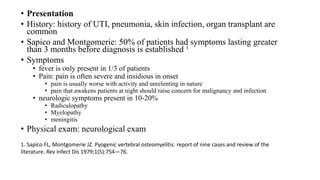 Pyogenic spine infections | PDF