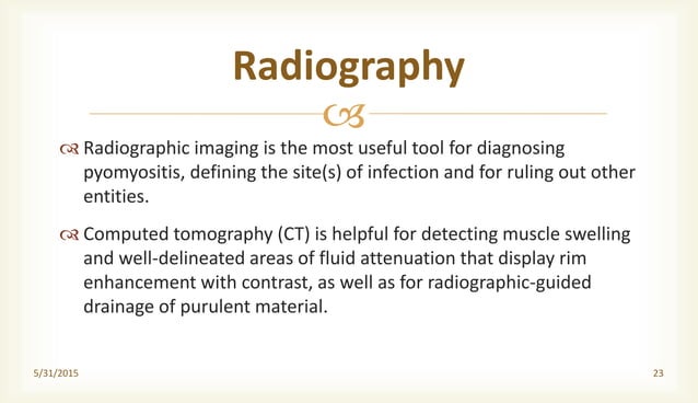 Pyomyositis, 2oo7 E.C. | PPTX | Blood Disorders | Diseases and Conditions