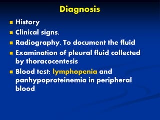 Pyothorax and chylothorax | PDF