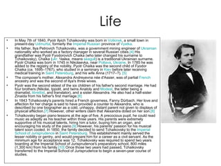 Pyotr Ilyich Tchaikovsky | PPT