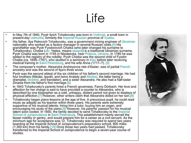 Pyotr Ilyich Tchaikovsky | PPT
