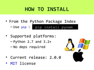 PyOWM - my first open source project | PPT