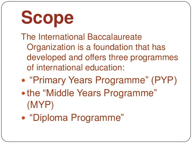 Primary Years Programme IB