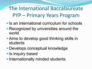 PYP Information Session | PPTX