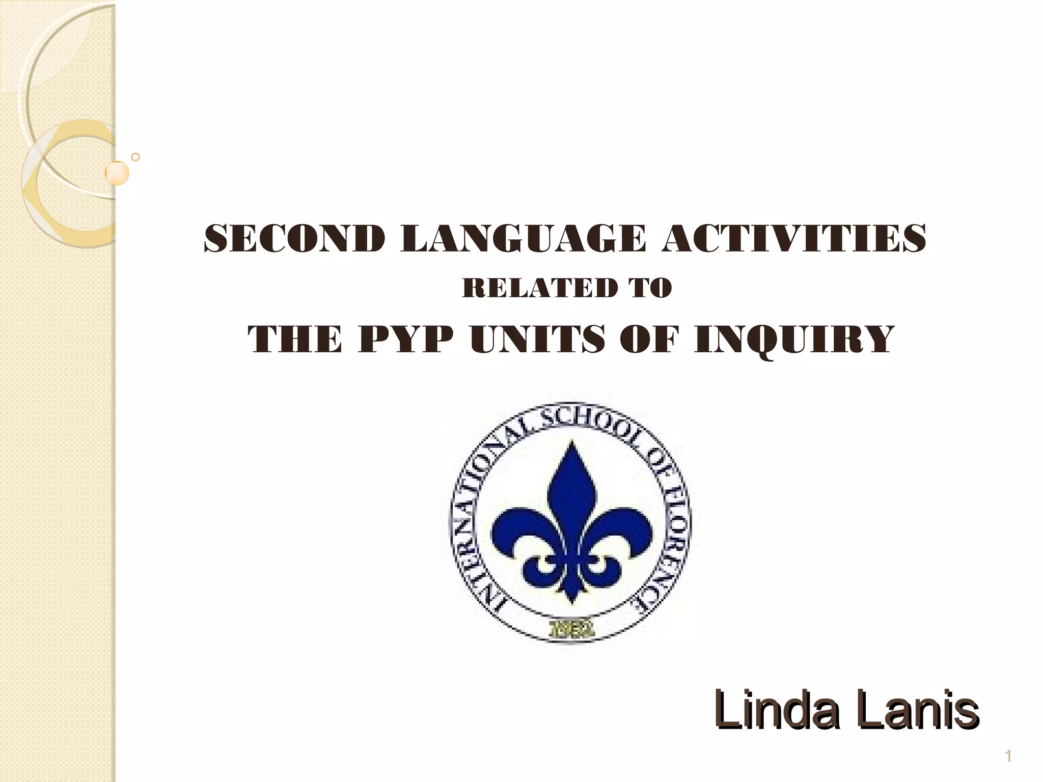 Pyp activities to share | PPT