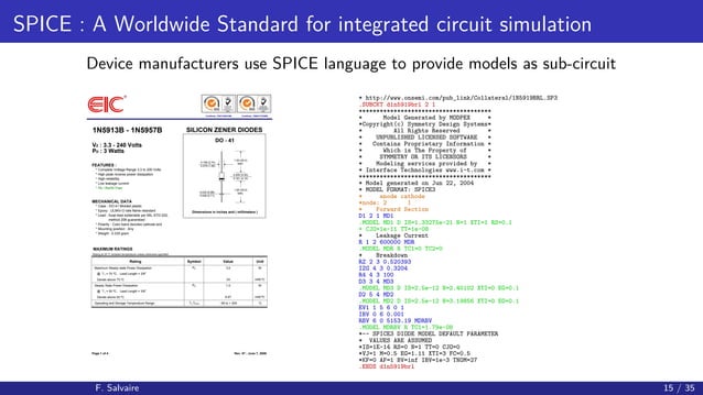 PyParis2017 / Circuit simulation using Python, by Fabrice Salvaire | PDF