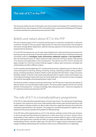Pyp ict | PDF