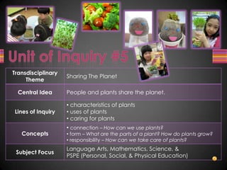 PYP in Kindergarten | PPT