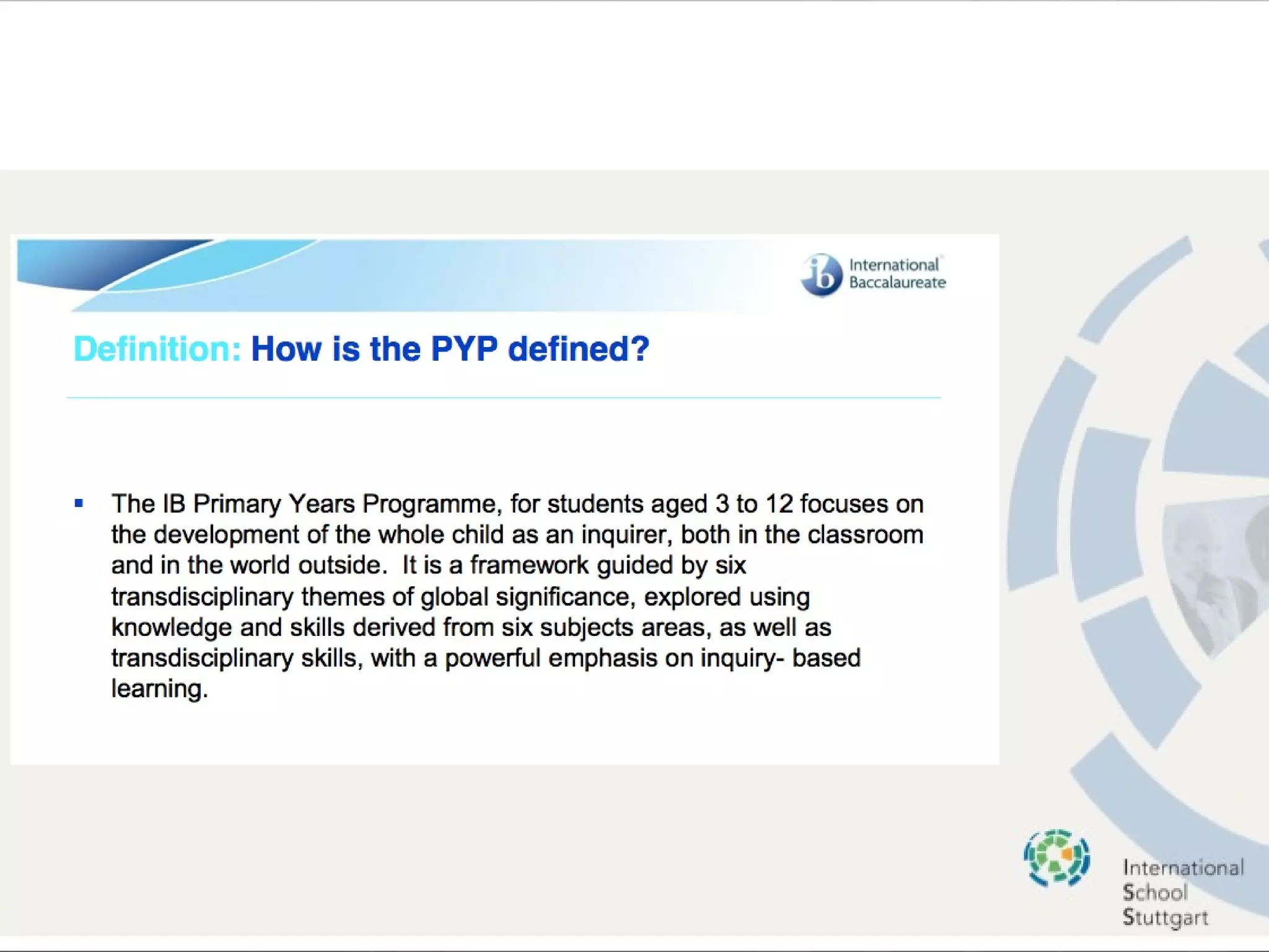 An introduction to the Primary Years Program | PPT | Primary Education ...