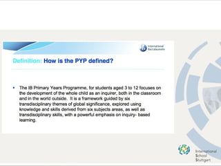 An introduction to the Primary Years Program | PPT | Primary Education ...
