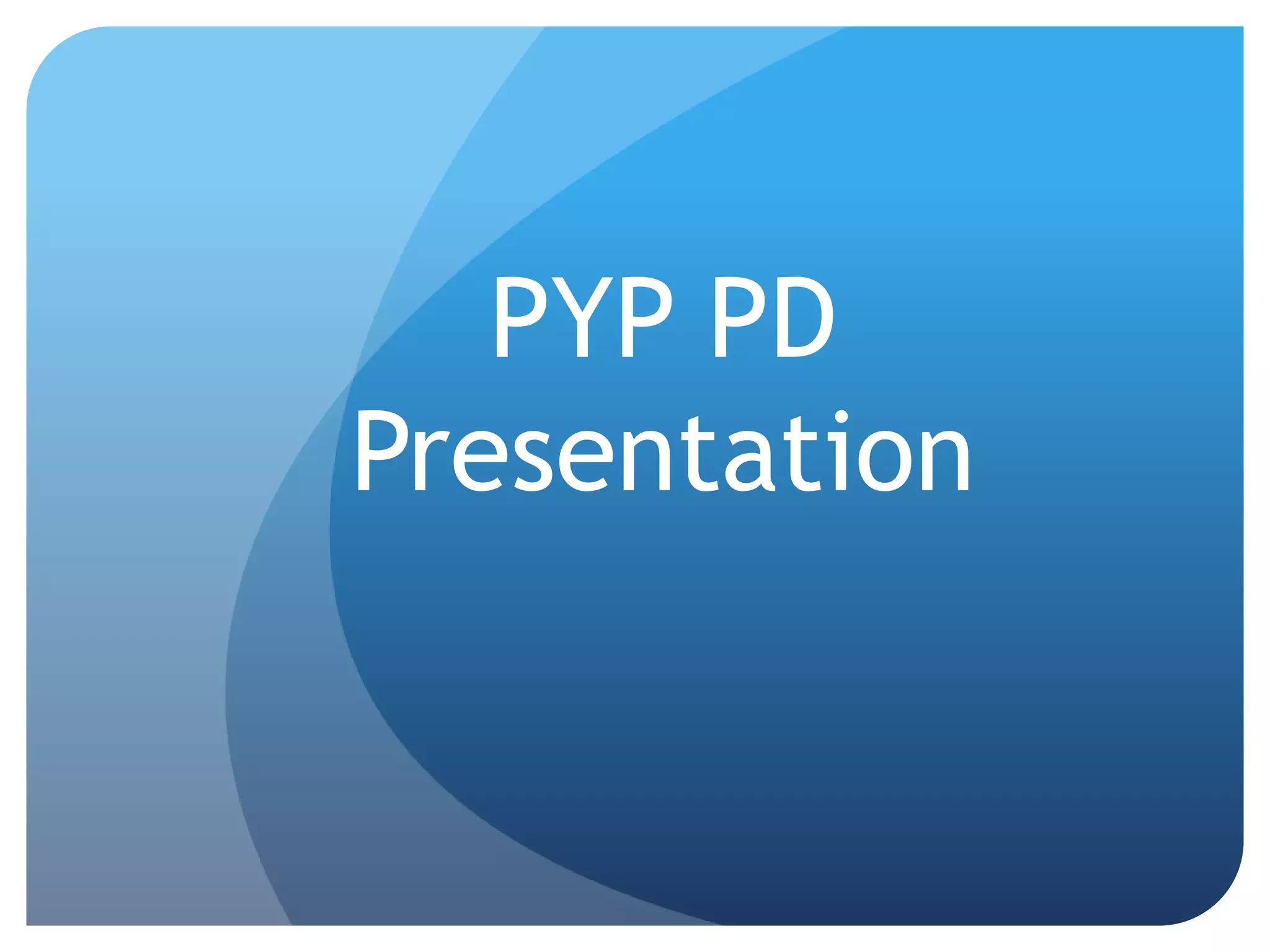 PYP New Teacher Induction PD | PPTX
