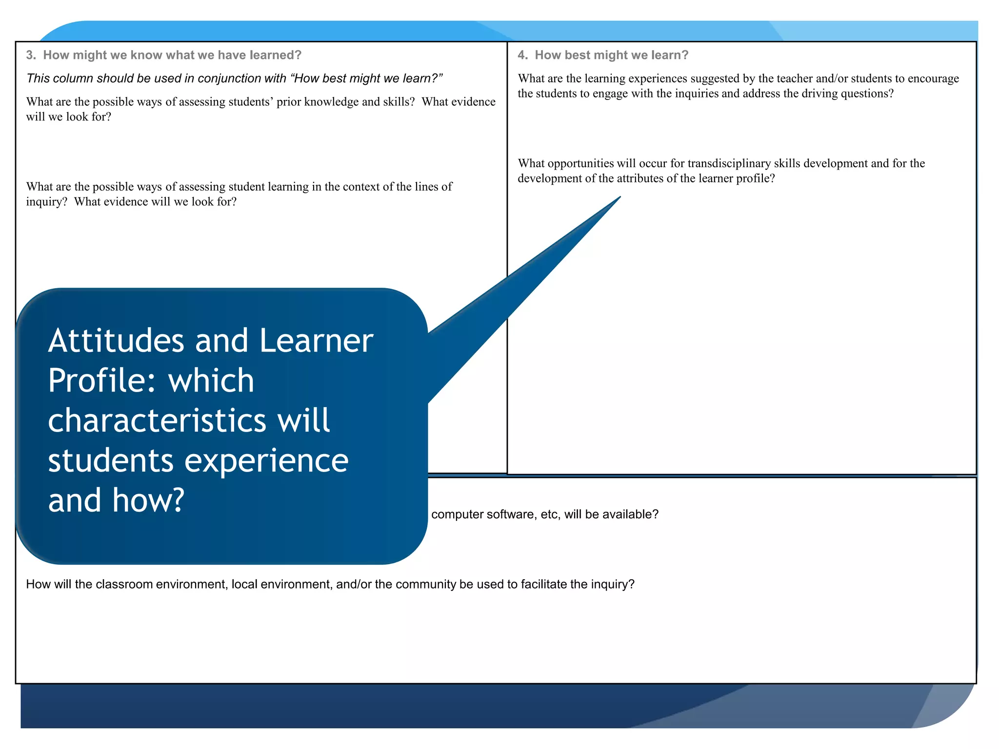 PYP New Teacher Induction PD | PPTX