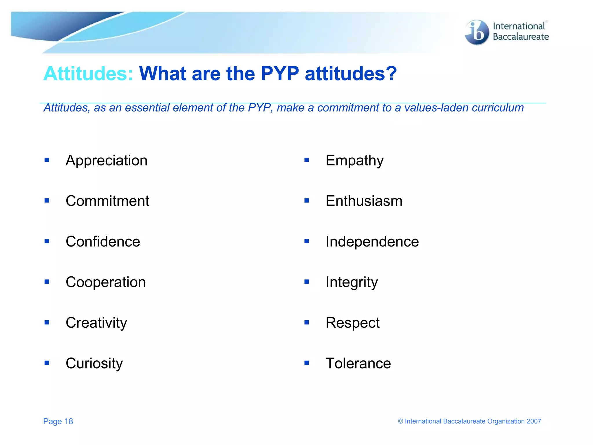Intro to PYP for Parents | PPT