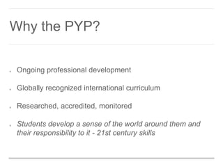 UAS Elementary PYP Presentation | PPT