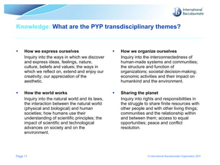 Pyp presentation | PPT