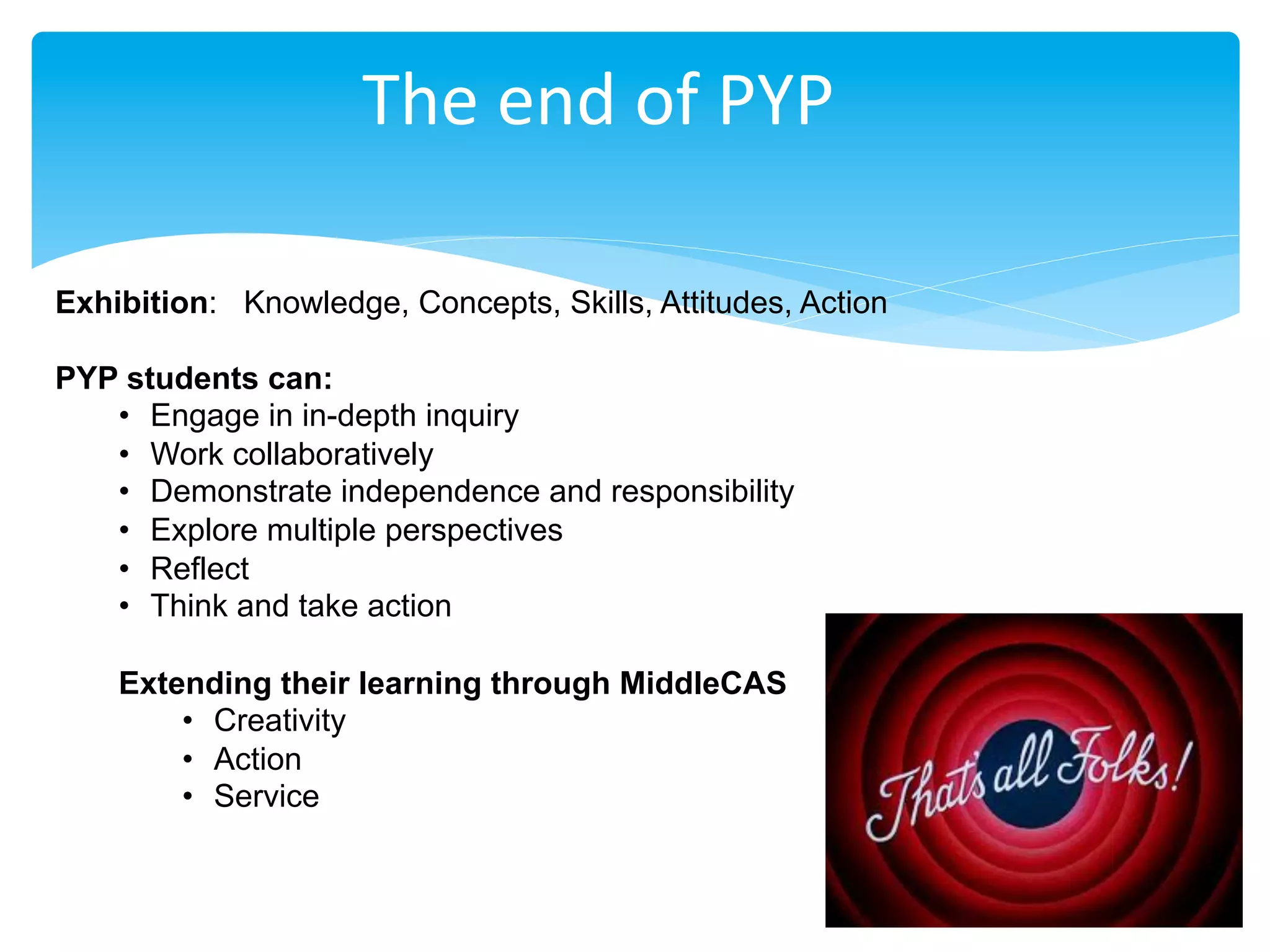 Pyp to myp transition for parents june 2013 | PDF