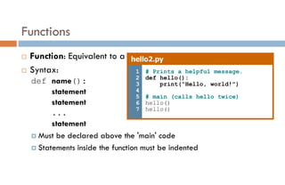 Python Programming | PPT