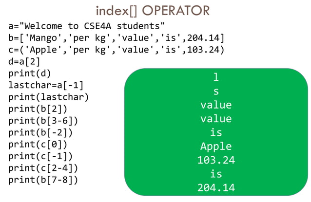 Python Programming Strings | PPT
