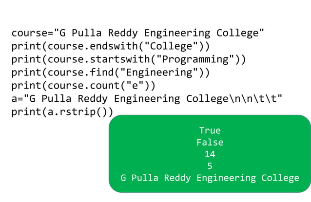 Python Programming Strings | PPT