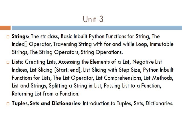 Python Programming Strings | PPT