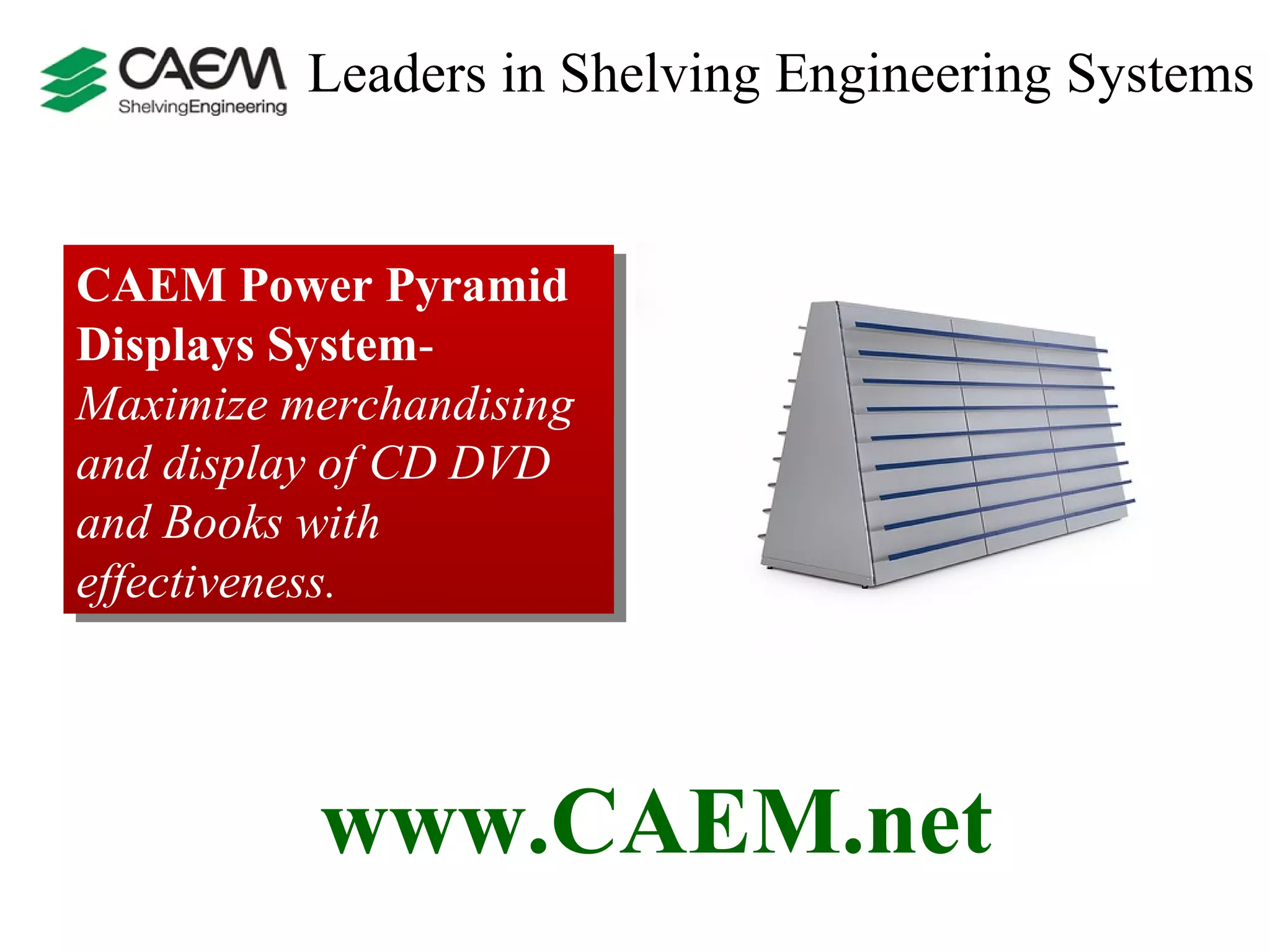 CAEM Power Pyramid Displays System-Maximize merchandising and display ...