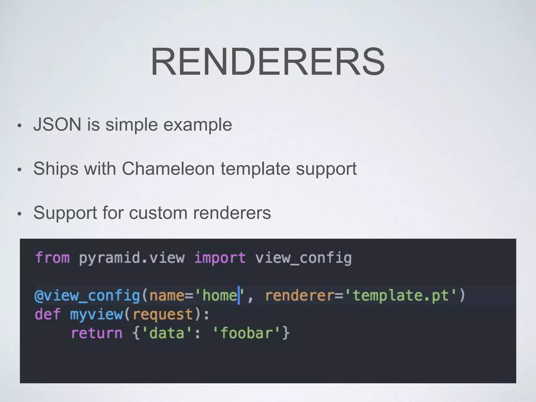 Pyramid web framework | PPTX | Web Development | Internet