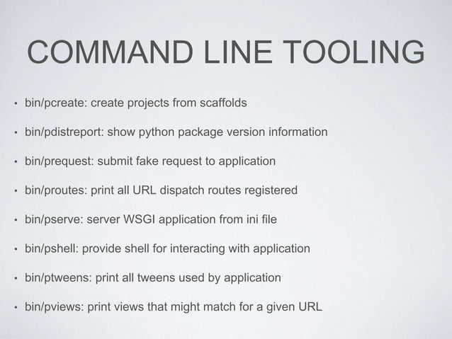 Pyramid web framework | PPTX | Web Development | Internet