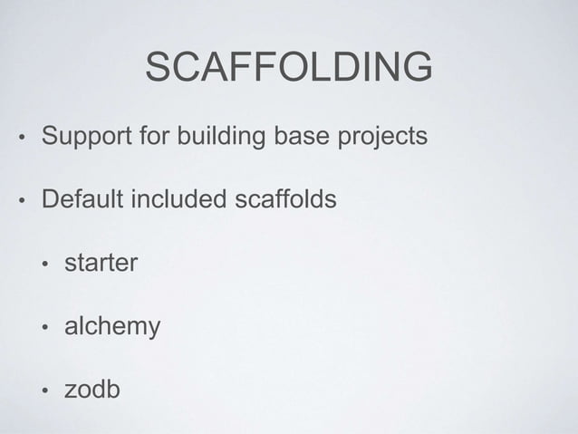 Pyramid web framework | PPTX | Web Development | Internet