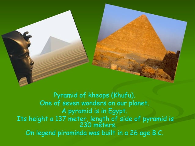 Pyramid Of Kheops | PPT