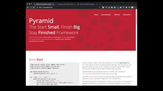 Pyramid and the Pylons Project in the wild | PPT