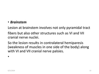 PYRAMIDAL LESIONS by prof charles.pptx