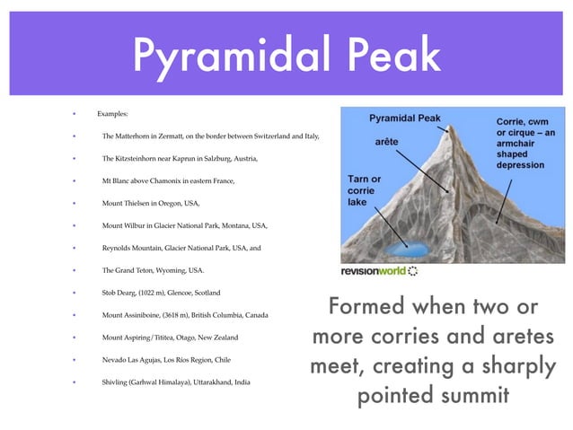 Pyramidal peak | KEY | Geography | Science