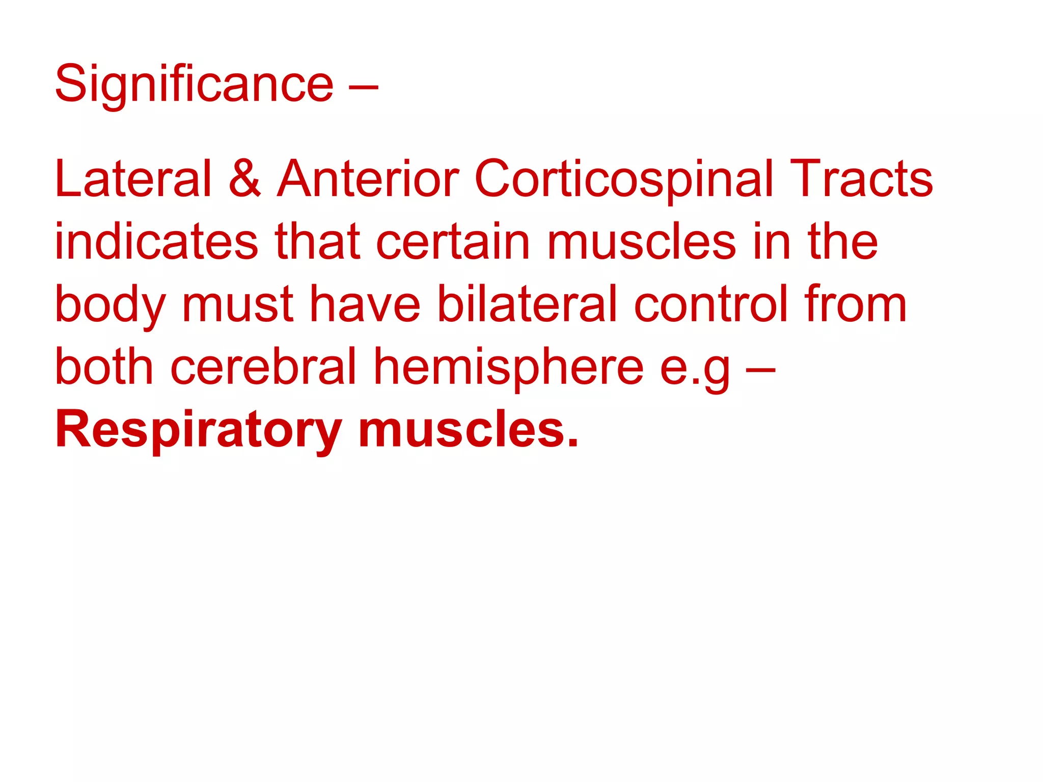 Pyramidal tract by Sunita.M.Tiwale,Prof. Dept of physiology,D.Y.Patil ...