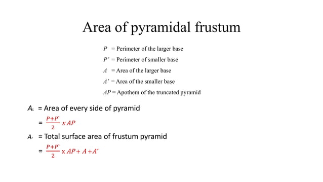 Pyramid and Frustum | PPTX