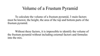 Pyramid and frustum adds (area) (1) | PPT