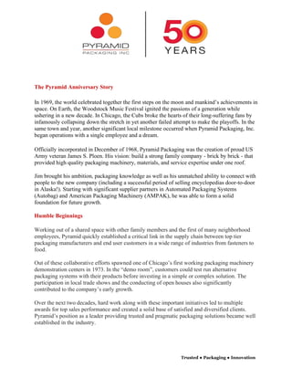 The Pyramid Anniversary Story | PDF