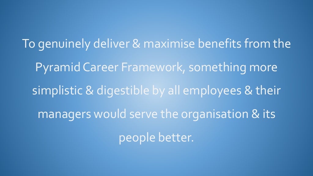Pyramid Career Framework - Enrich employee career progression through ...