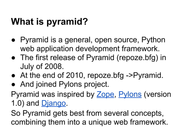 Pyramid Framework | PDF