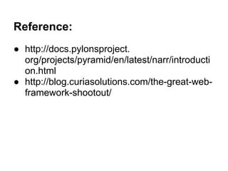 Pyramid Framework | PDF