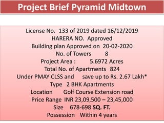 Pyramid MIDTOWN Sector 59 Gurgaon 8010730143 | PPT