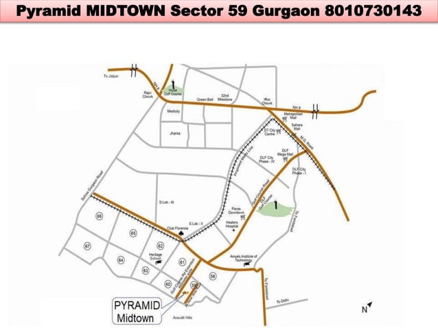 Pyramid MIDTOWN Sector 59 Gurgaon 8010730143 | PPT
