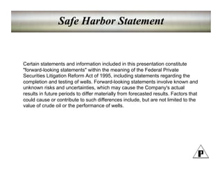 Pyramid oilfeb2012presentation | PPT